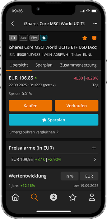 ETF app | justETF