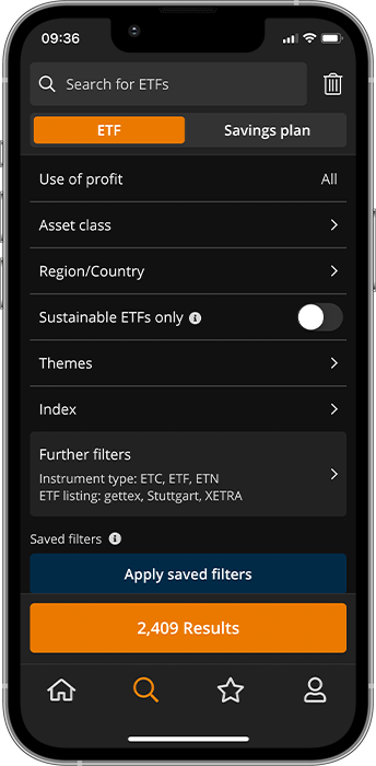 ETF app | justETF